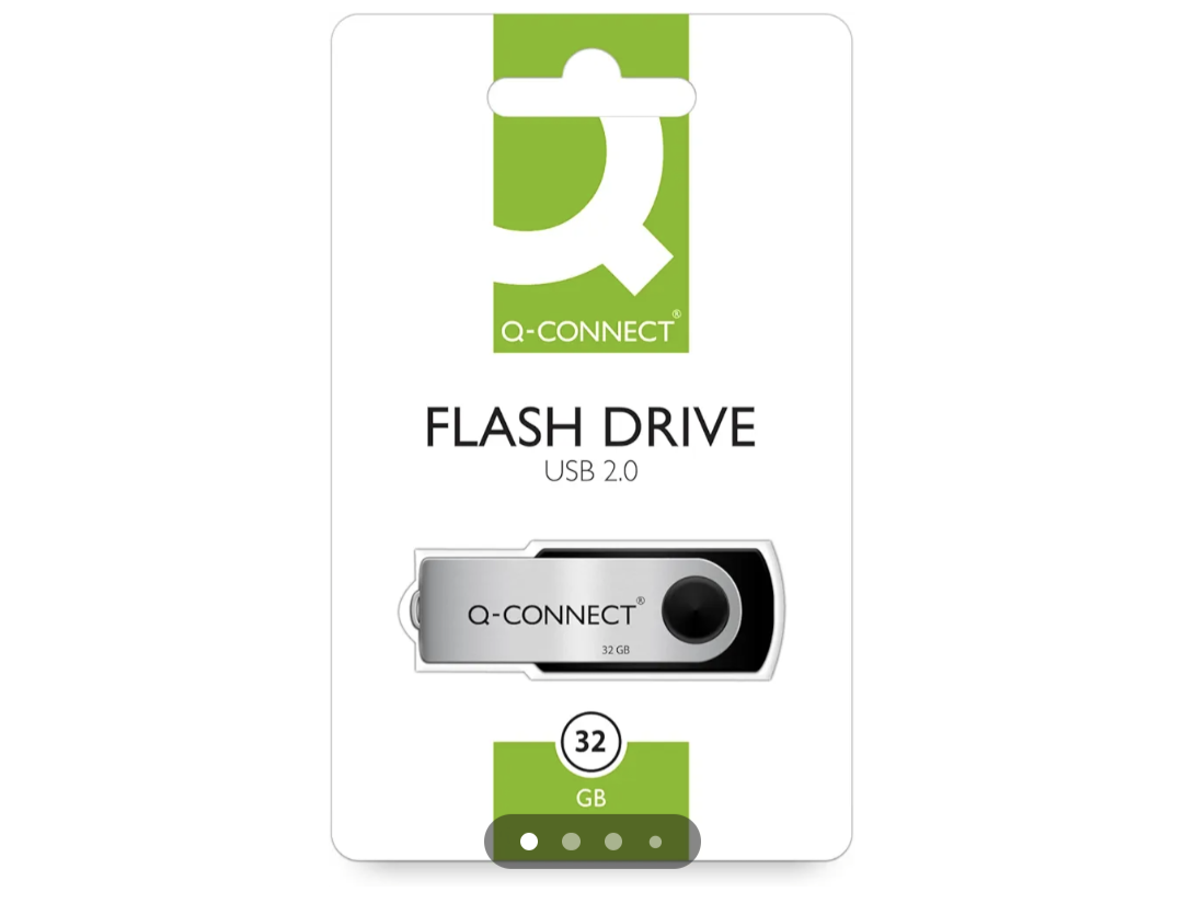 Q-Connect USB 2.0 Swivel 32GB Flash Drive – Coopers Of Barnet