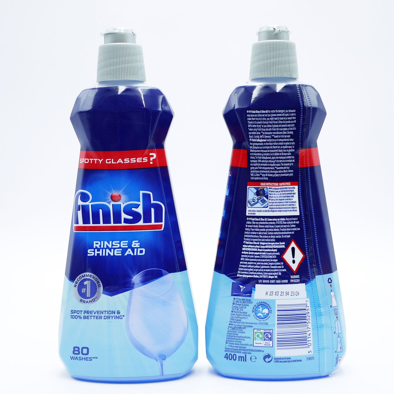 FINISH DISHWASHER RINSE AID REGULAR 400ML – Coopers Of Barnet