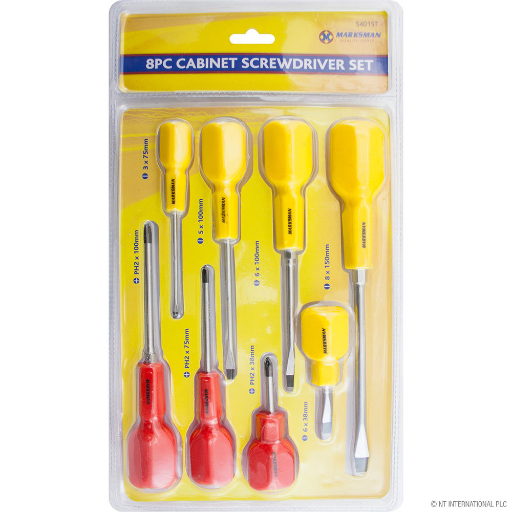 8pc Cabinet Screwdriver Set for Seamless Assembly — coopersofbarnett