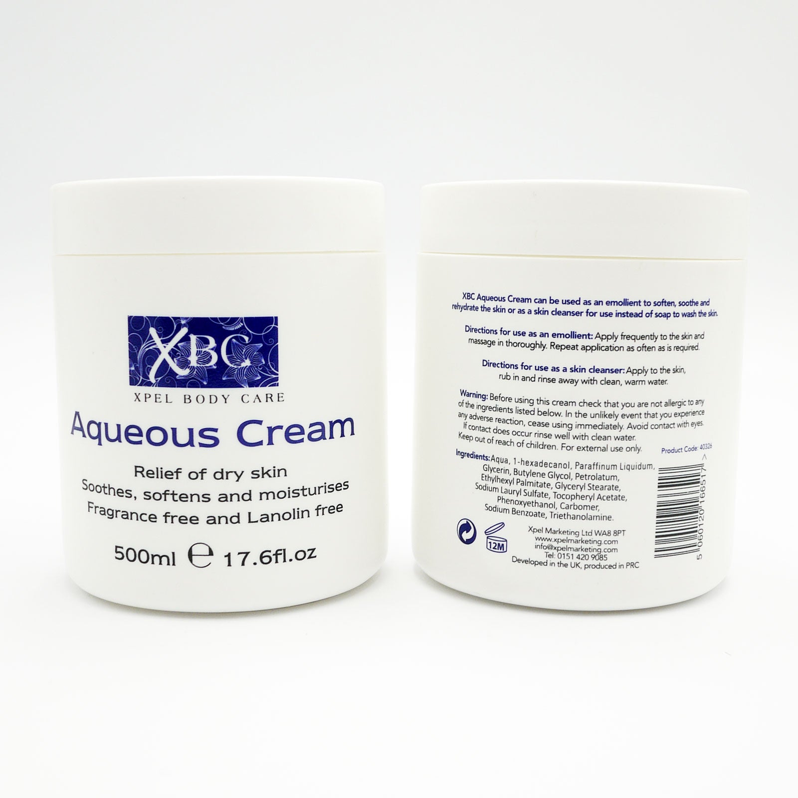 XBC AQUEOUS CREAM 500ml – Coopers Of Barnet