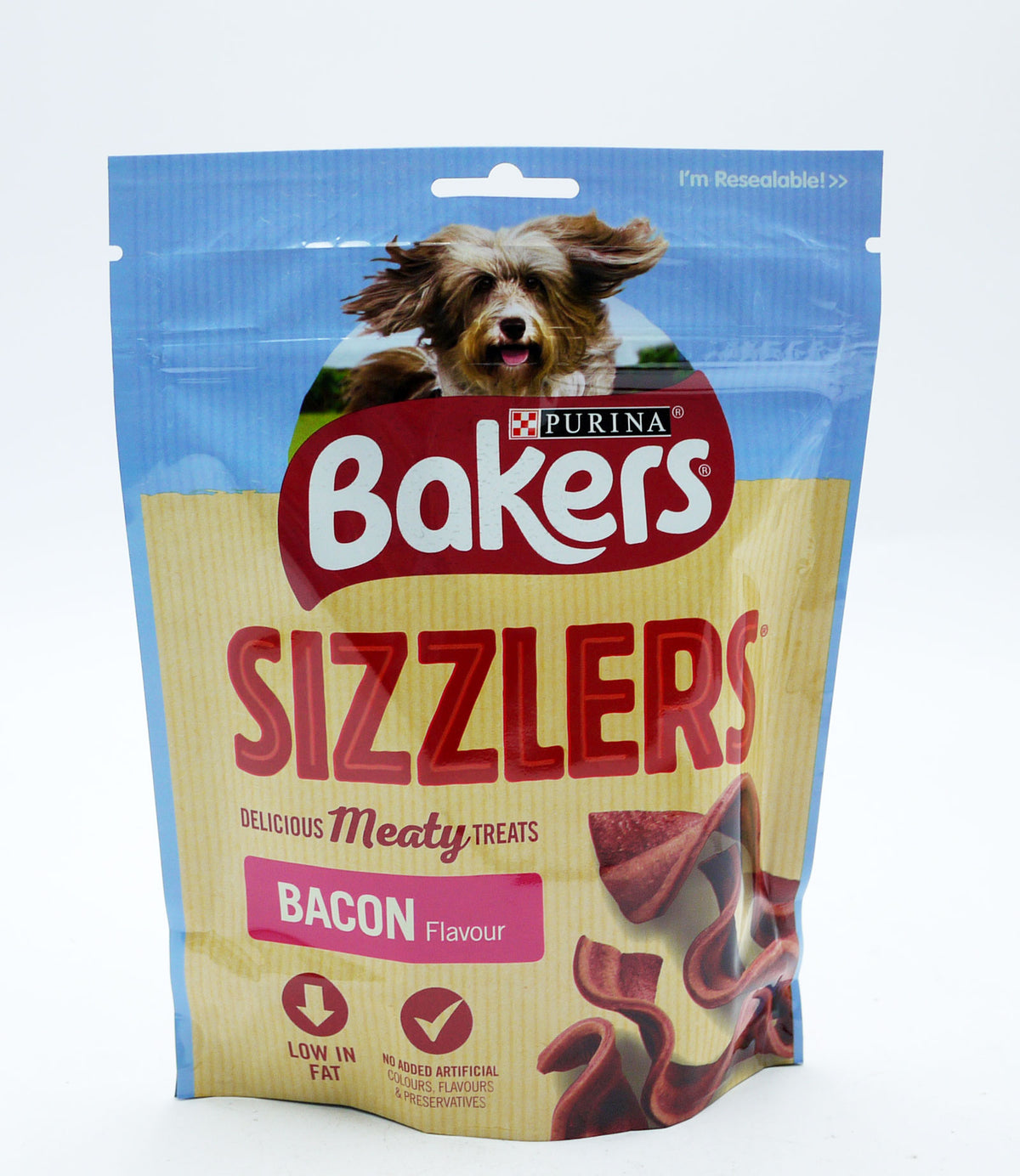 BAKERS SIZZLERS BACON DOG 90GM — coopersofbarnett