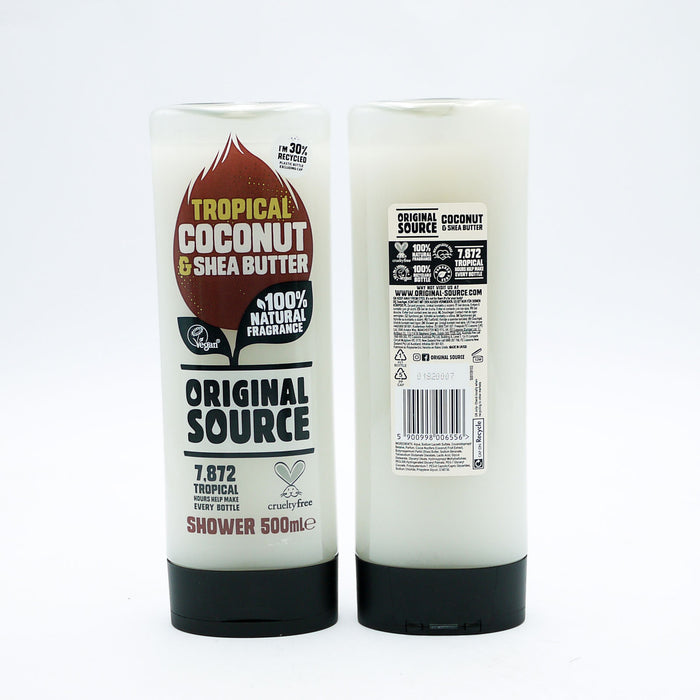 ORIGINAL SOURCE SHOWER COCONUT & SHEA BUTTER 500ml — coopersofbarnett