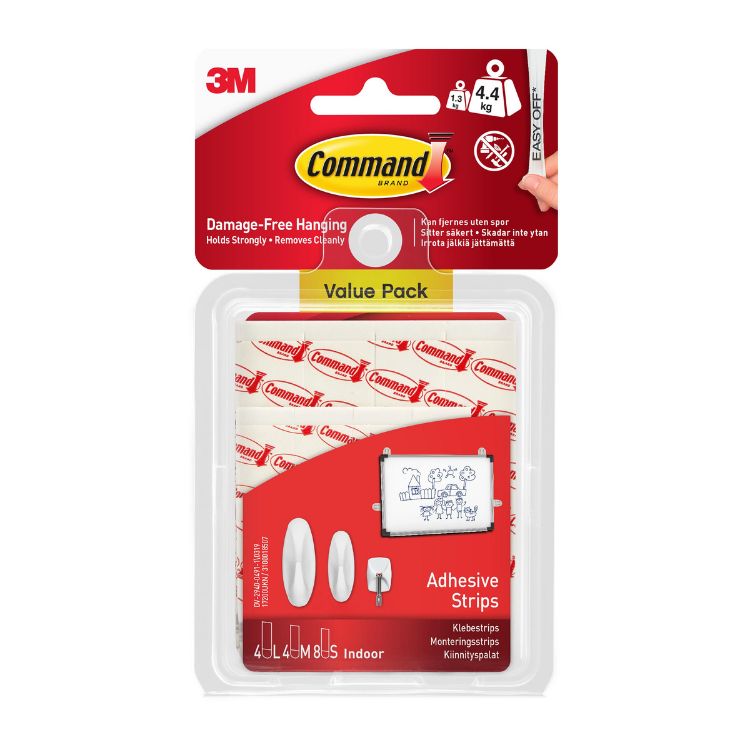 Command 17200 Assorted Adhesive and Refill Strips – Coopers Of Barnet