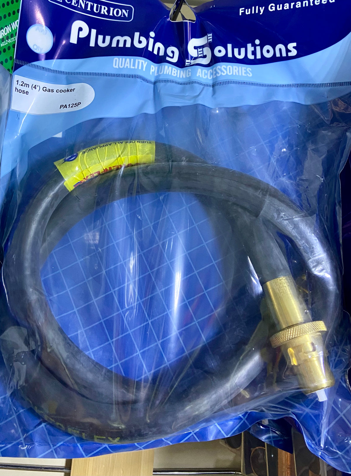 CENTURION PLUMBING SOLUTIONS 1.2m (4’) GAS COOKER HOSE — coopersofbarnett