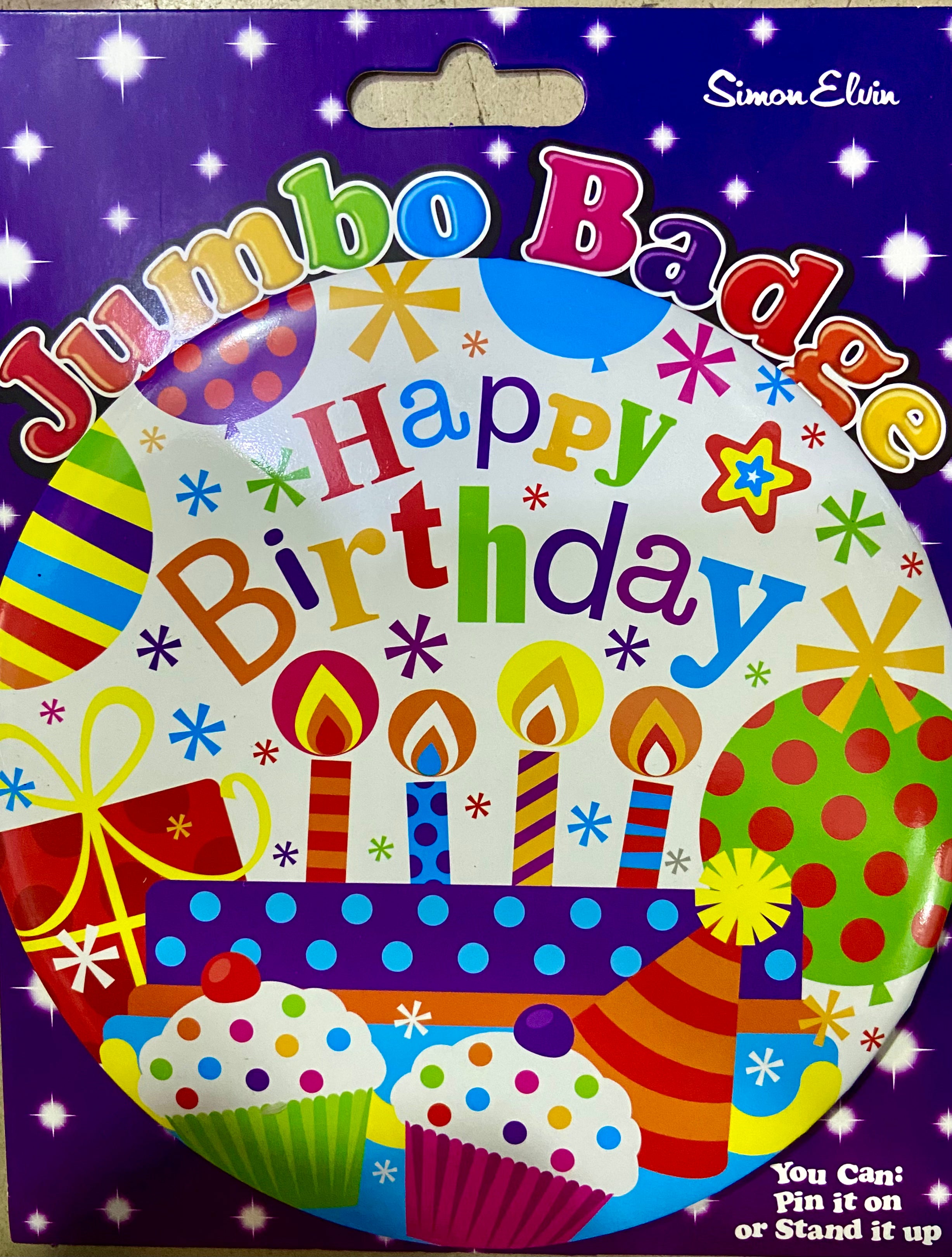 HAPPY BIRTHDAY JUMBO BADGE – Coopers Of Barnet