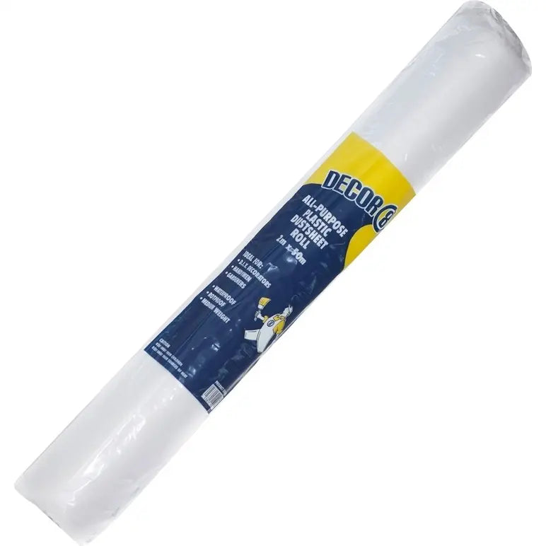 All-Purpose Plastic Dust Sheet Roll 2m x 50m – Coopers Of Barnet