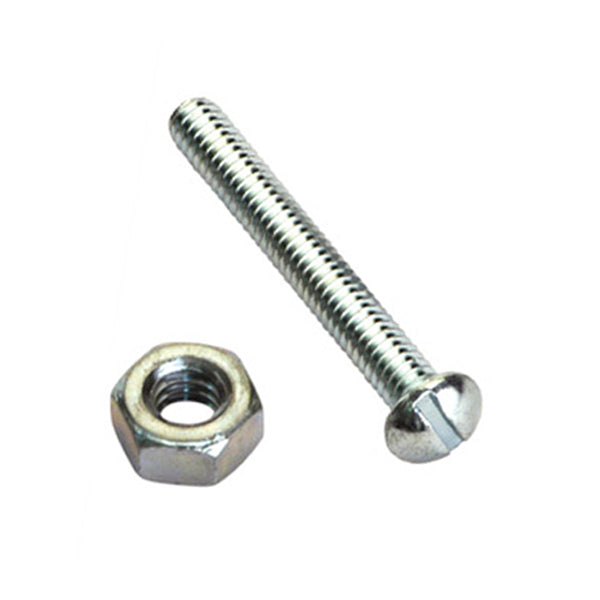 Machine Screws & Nuts, Slotted Panhead BZP, M8 X 50 – Coopers Of Barnet
