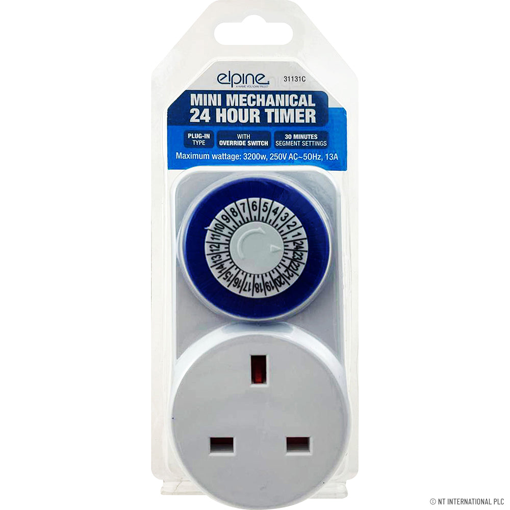 Efficient Mini Mechanical 24-Hour Timer for Precision Time Management ...