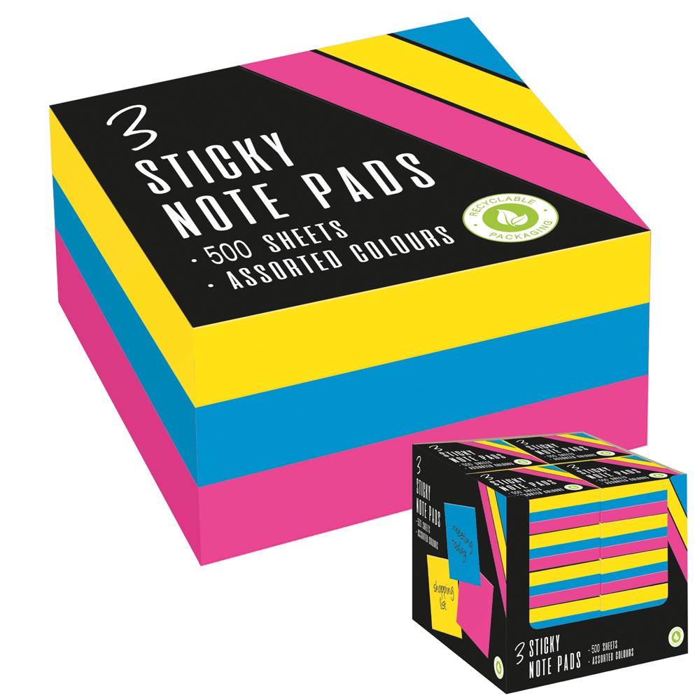 500 Sticky Notes Bright's – Coopers Of Barnet