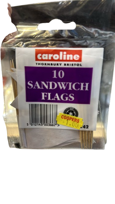 Caroline sandwich flags — coopersofbarnett