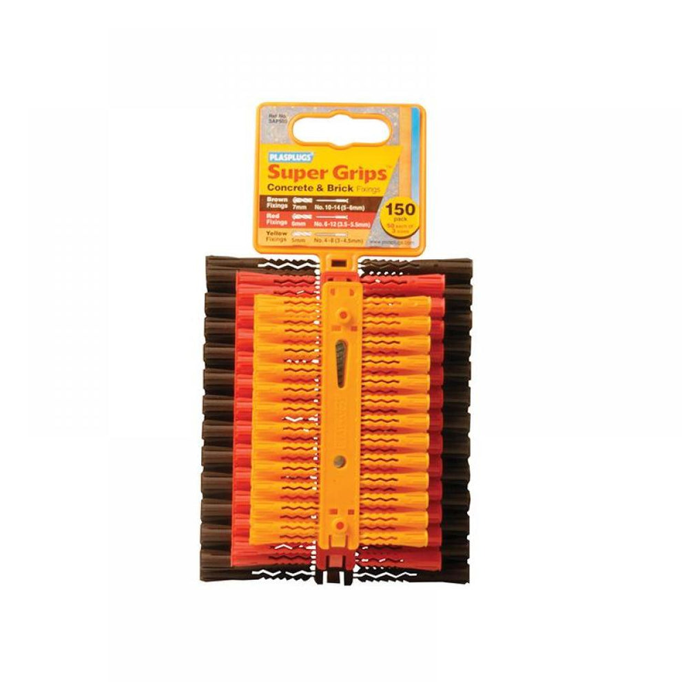 Plasplugs Solid Wall Super Grips™ Fixings Assorted (150) – Coopers Of ...