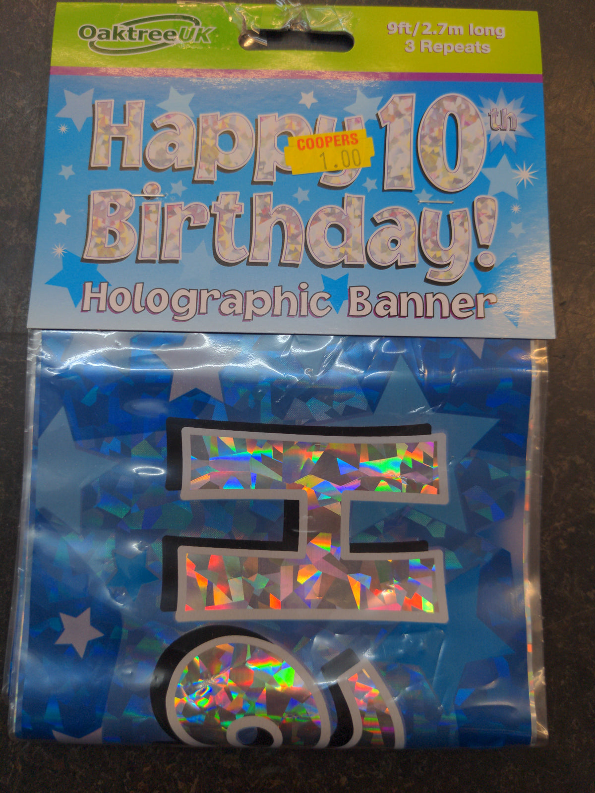 Happy 10th birthday banner 9 feet — coopersofbarnett